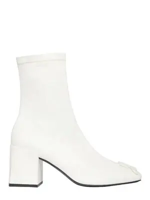 COURREGES 70mm Block-heel Ankle Boots - White