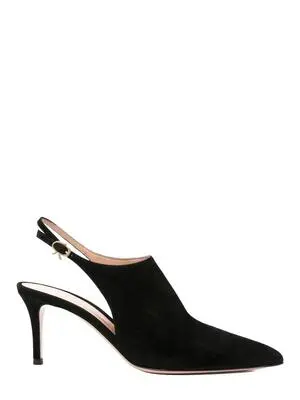 GIANVITO ROSSI 80mm Slingback Pointed-toe Pumps - Black