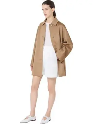 Max Mara Short Pure Cashmere Coat - Camel
