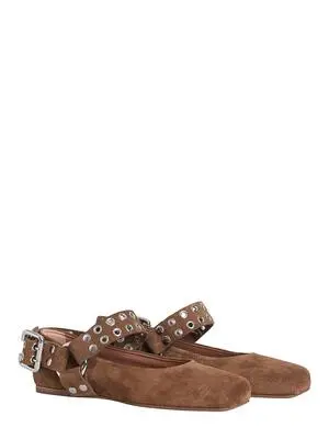 Alaïa Ballet Flats - Terre D'ombre
