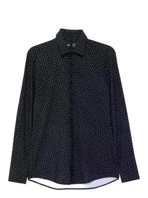 BOSS Long-sleeves Patterned Shirt - Black