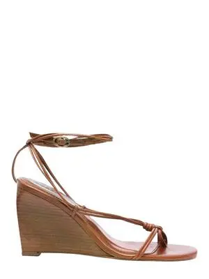 Ba&sh 90mm Conny Wedge Sandals - Brown
