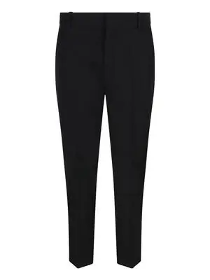 Balmain Button-fastening Wool Trousers - Black