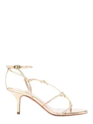 Ba&sh 80mm Knotted Leather Sandals - Gold