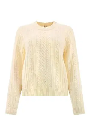 INES DE LA FRESSANGE PARIS Cable-knit Ribbed Sweater - Neutrals