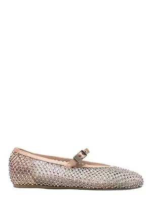 LE SILLA Gilda Embellished Ballet Flats - Neutrals