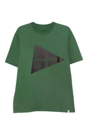 AND WANDER Big Logo T-shirt - Green