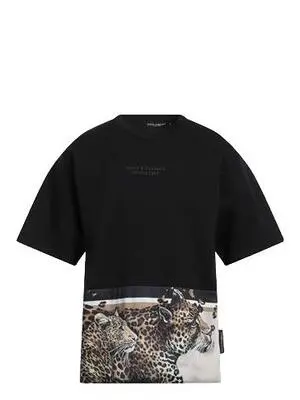 Dolce & Gabbana T-shirt Size Cotton, Polyamide, Polyester, Polyurethane - Black