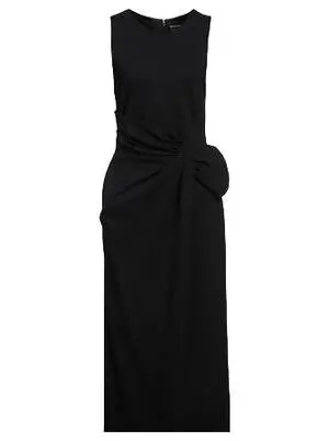 Emporio Armani Viscose Blend Maxi Dress - Black