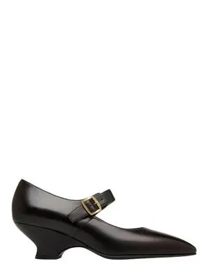 Bally Glendy Pointed-toe Buckle Pumps - Black