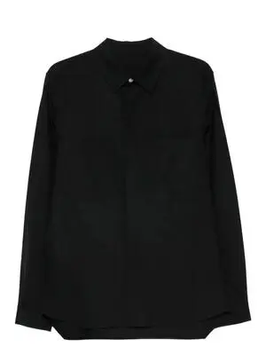 Rick Owens Double-pocket Long-sleeve Shirt - Black