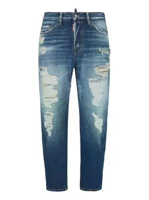 Dsquared2 Distressed Tapered Jeans - Blue