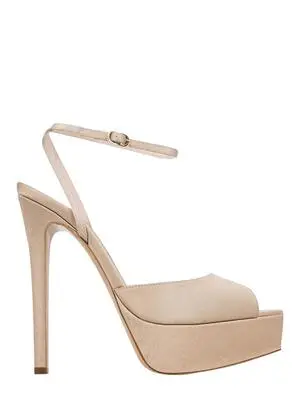 ANDREA WAZEN Loulou Platform 140 Pumps - Cream
