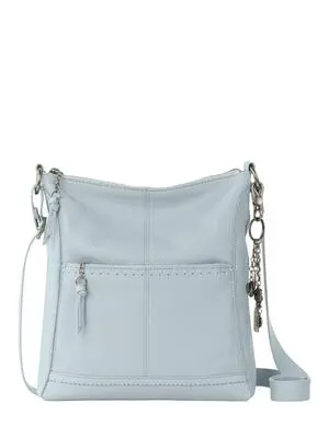 THE SAK Lucia Crossbody Leather Bag Ice Blue Stitch