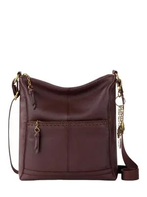 THE SAK Lucia Crossbody Leather Bag Mahogany Stitch