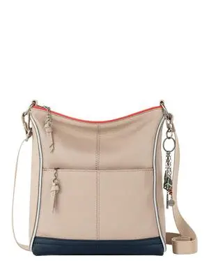 THE SAK Lucia Crossbody Leather Bag Sand Horizon Block