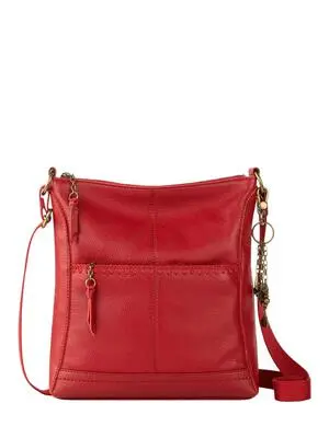 THE SAK Lucia Crossbody Leather Bag Scarlet Stitch