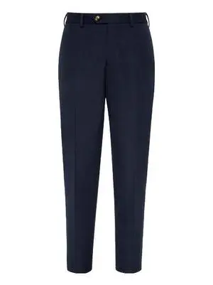 Brunello Cucinelli Gabardine Trousers - Avio Blue