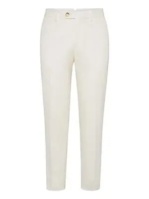 Brunello Cucinelli Gabardine Trousers - Panama