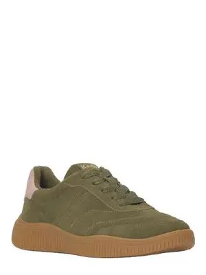 KEDS® Contest Sneaker - Olive/pink