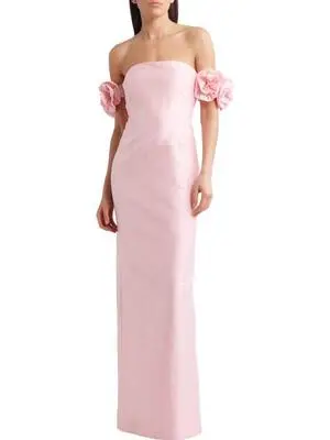 Likely Azi Off-the-shoulder Column Gown - Roseshadow