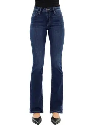 KANCAN High-rise Bootcut Jeans - Dark Wash