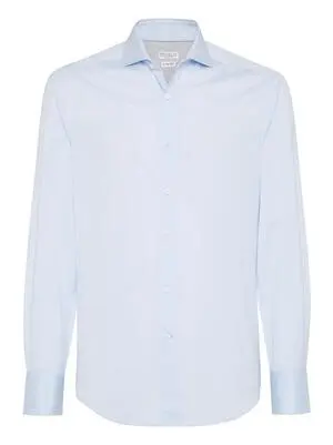 Brunello Cucinelli Twill Shirt - Azure