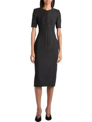 Alexander McQueen Sheath Dress - Black