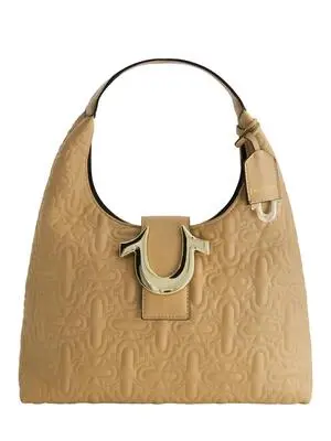 True Religion Quilted Horseshoe Hobo Bag - Camel