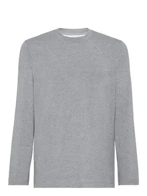 Brunello Cucinelli Long Sleeve T-shirt - Grey