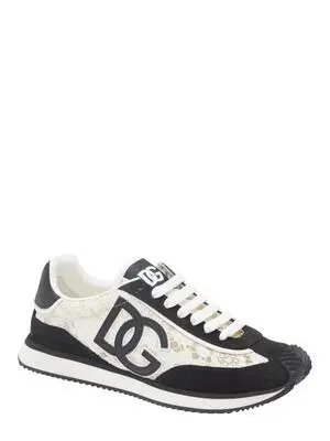 DOLCE & GABBANA Aria Logo Lace Sneakers