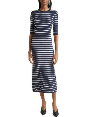 Altuzarra Kitty Stripe Sweater Dress - Navy/ivory