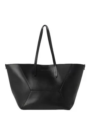 Brunello Cucinelli Calfskin Large Bc Duo Bag - Black