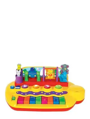 KIDDIELAND Playful Pals Battery Operated Piano With Keyboard - Multicolored