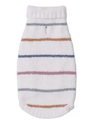 Barefoot Dreams Cozychic® Rainbow Stripe Pet Sweater - Cream Multi