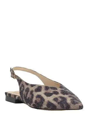 Jessica Simpson Mezzah Slingback Pointed Toe Flat - Safari Combo Clpmst