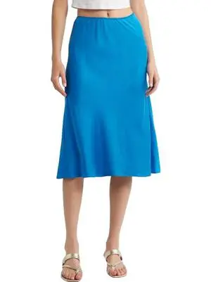 DÔEN Elowena Silk Skirt - Blue Tourmaline
