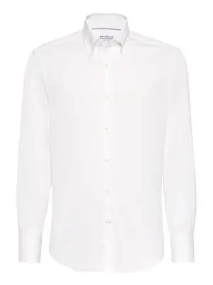 Brunello Cucinelli Button-down Collar Shirt - White
