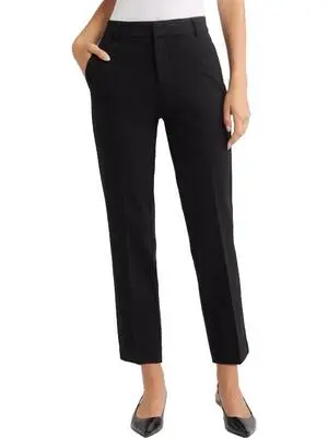 LIVERPOOL Kelsey Straight Leg Ponte Trousers - Black