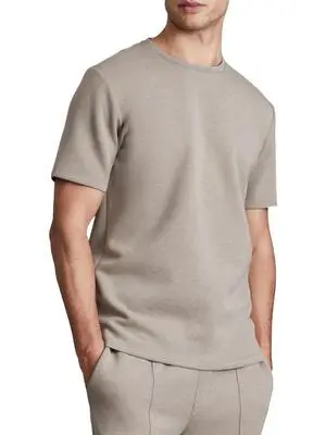 REISS Bradley Crewneck T-shirt - Taupe