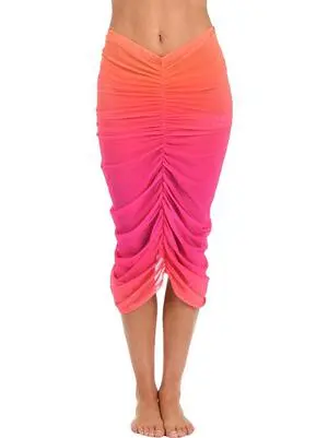 SUNSHINE 79 Ombré Convertible Cover-up Skirt - Pink