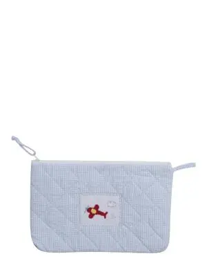 LITTLE ENGLISH Quilted Cosmetic Bag - Airplane