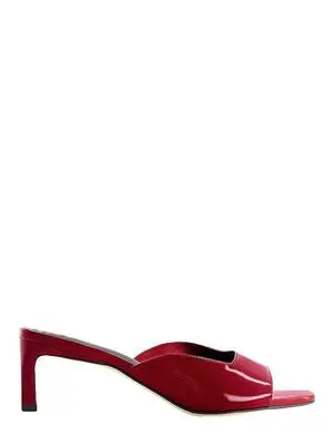 Bernardo Cenza Kitten Heel Mule - Dark Red
