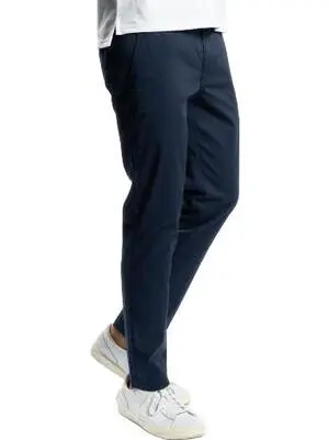 PETER MANNING NYC Lightweight Stretch Chinos Slim Fit - Navy