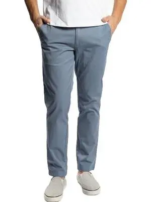 PETER MANNING NYC Lightweight Stretch Chinos Slim Fit - Slate