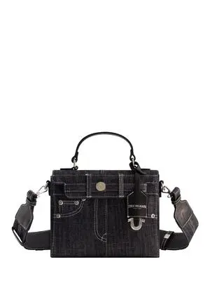 True Religion Mini Flap Bag - Black