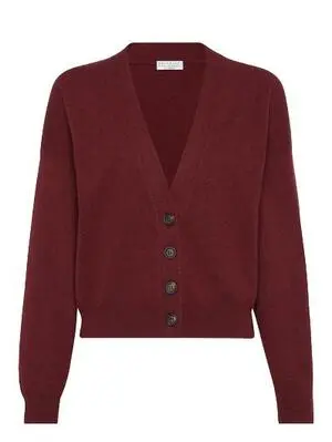 Brunello Cucinelli Cashmere Cardigan - Amaranth