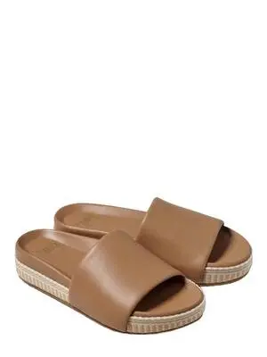 Beek Pelican Platform Slide Sandal - Honey