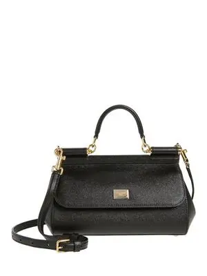 Dolce & Gabbana Medium Sicily Top Handle Bag - 80999 Nero
