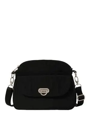 BAGGALLINI Coastal Flip Lock Crossbody Bag - Black